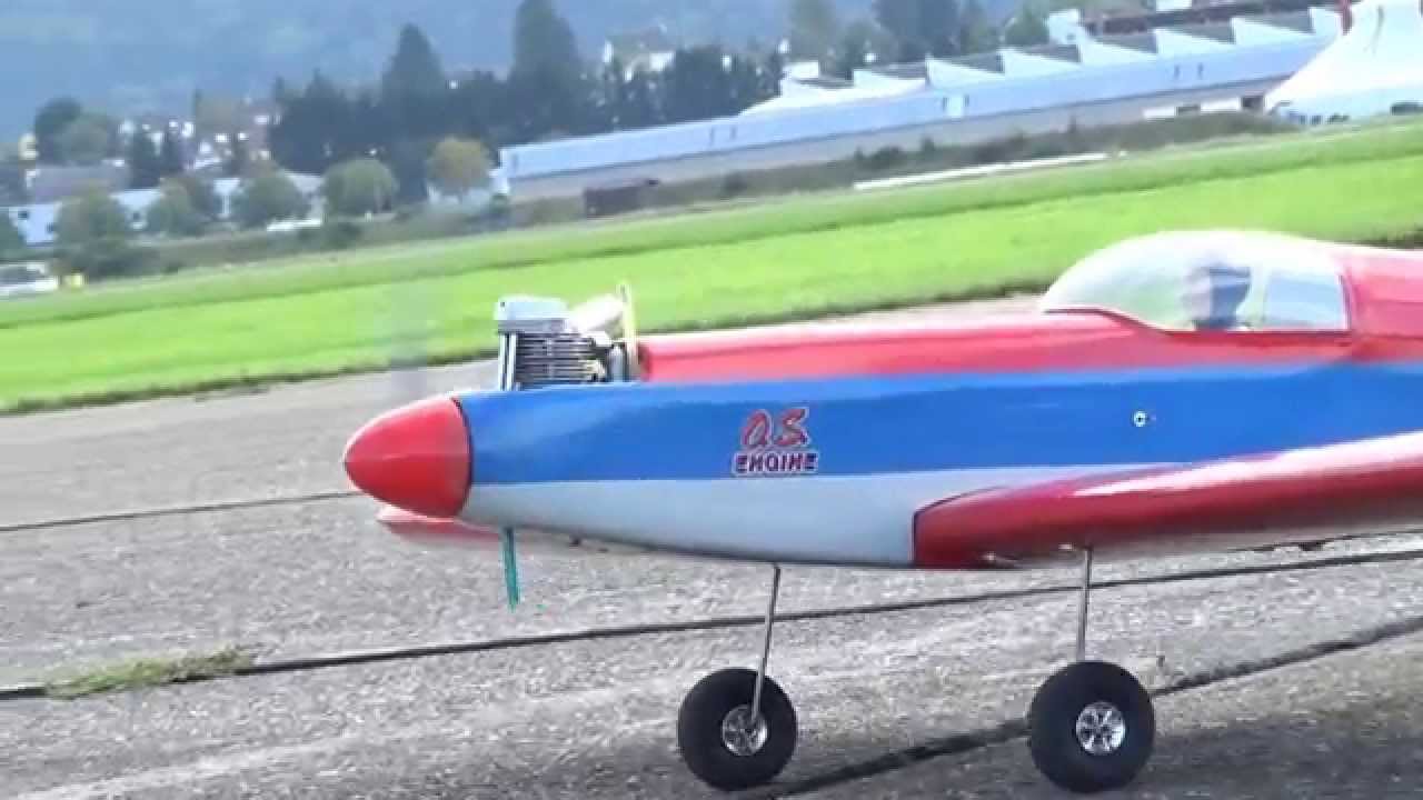Rc Speed Airplane with gas Motore at Familly Flightday at MFG Dübendorf ...