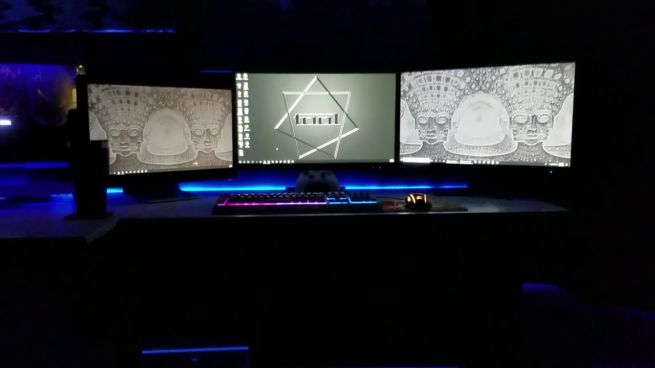 Cool LEDs on my pc setup - YouTube