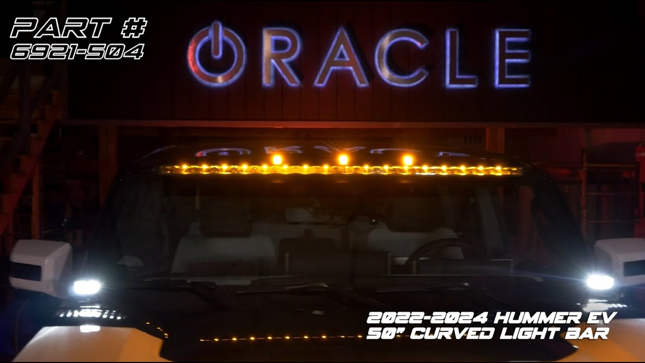 NOW AVAILABLE FOR ORDER! 2022-2025 Hummer EV 50" Curved Light Bar ...