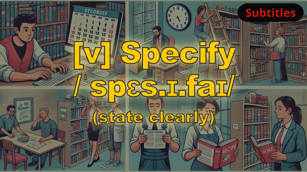 [v] Specify meaning (state clearly) with 5 examples - YouTube