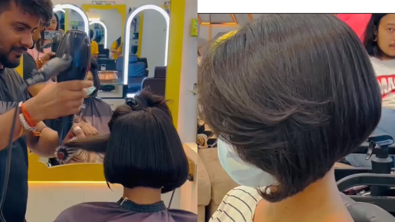 Bob Haircut tutorial #bobhaircut /hair by viki - YouTube