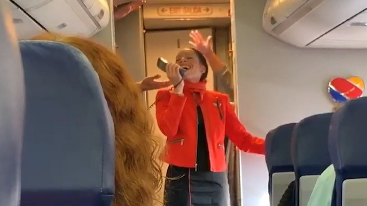 Singing flight attendant spreads joy to passengers | More in Common ...