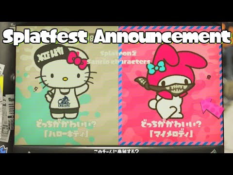 [Splatoon 2] Japanese Splatfest Announcement: Final Round: Hello Kitty ...