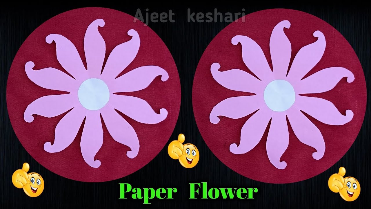 Easy Paper Flower Making Idea How To Make Paper Flowers Beautiful