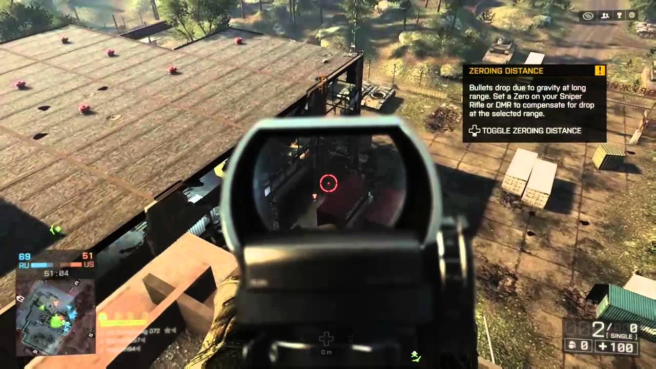 BF4 holo scope sniping - YouTube