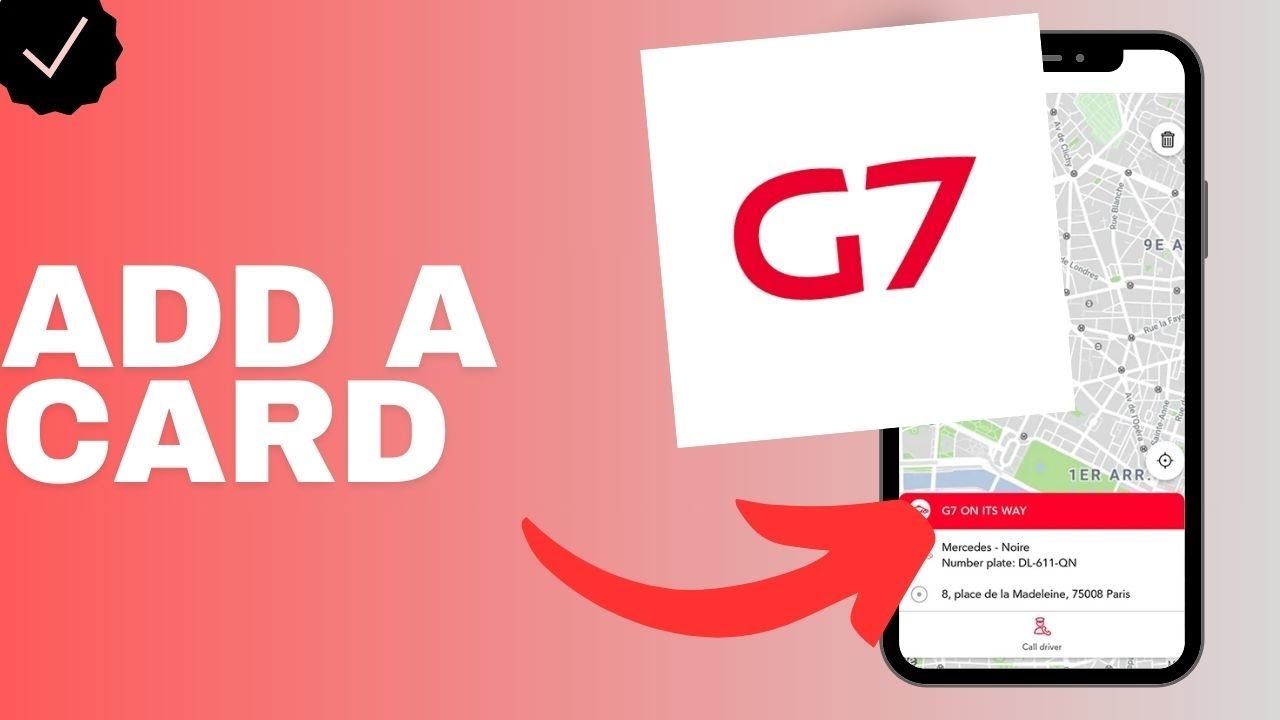 How to add a card in the G7 Taxi app? - YouTube