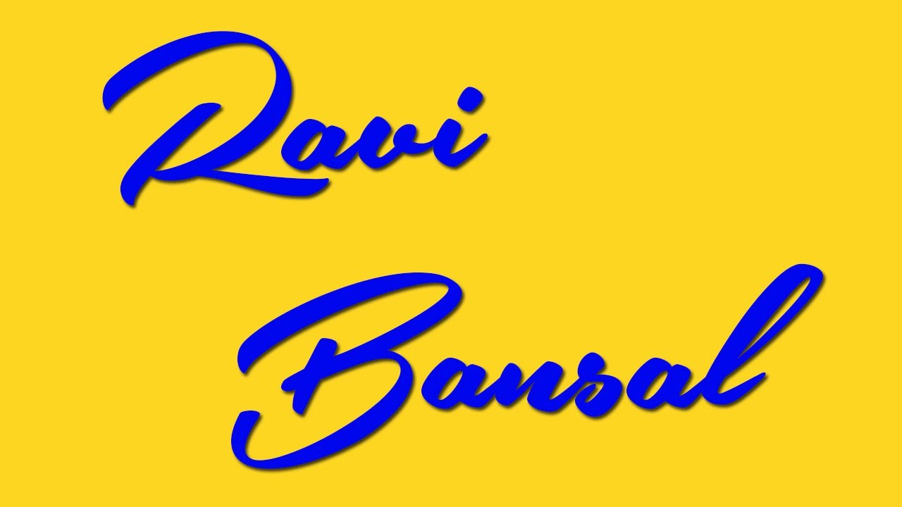 Ravi Bansal Name Signature Style | Ravi Bansal Signature Style | R Name ...