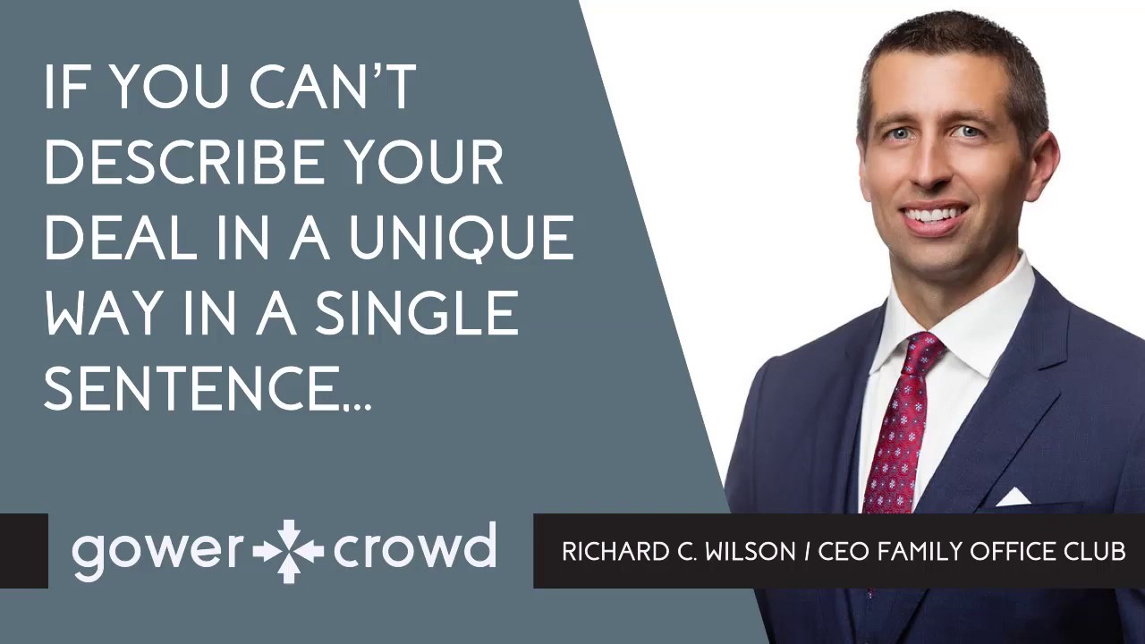 If You Can't Describe Your Deal in a Single Sentence... | Richard C ...