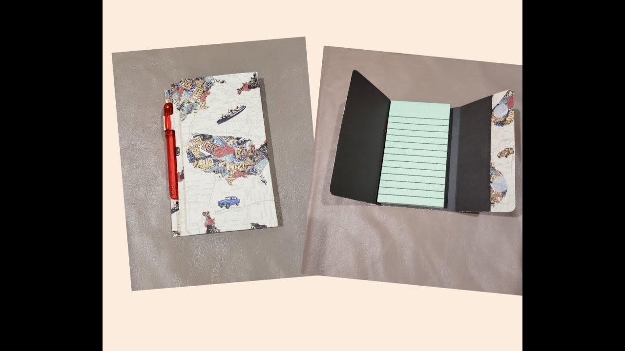 Tri Fold Note Pad Holder - YouTube