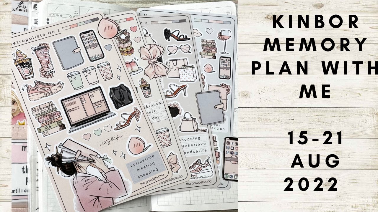 Kinbor vertical weeks || 15-21 August 2022 || Memory Plan with me - YouTube