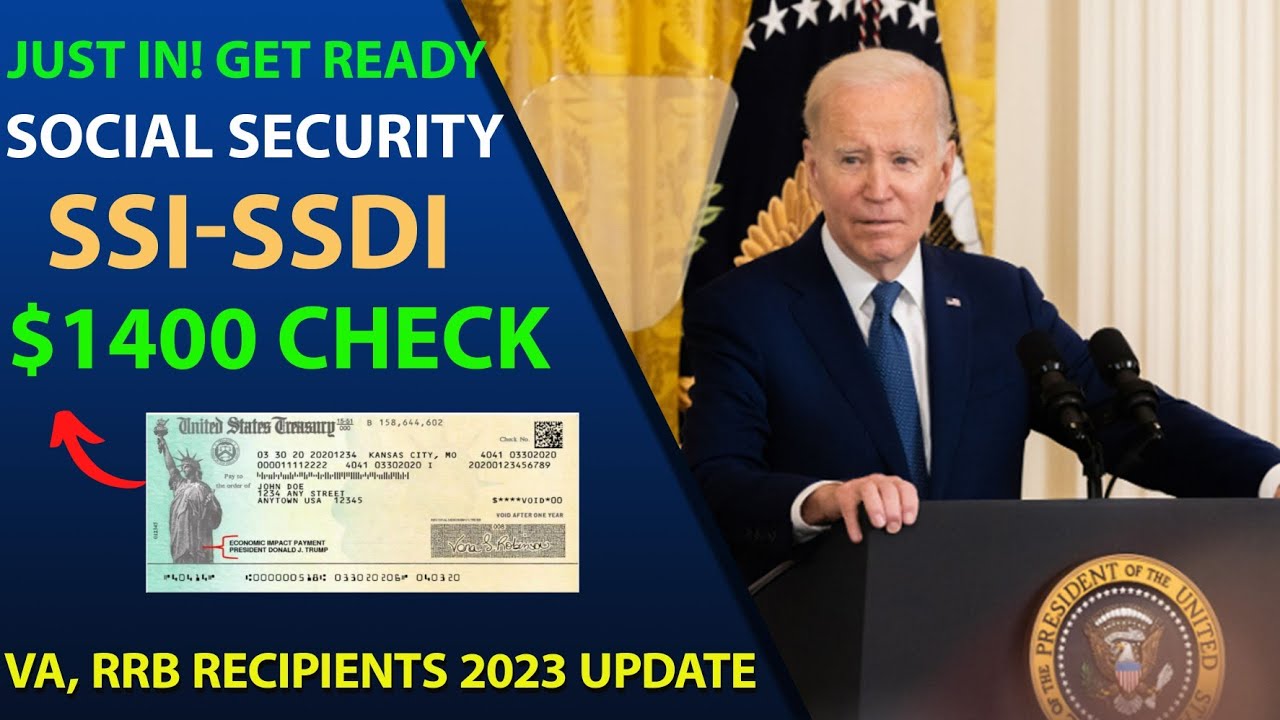 $1400 Check For SSI & SSDI,Social Security,Disability,VA,RRB Recipients ...