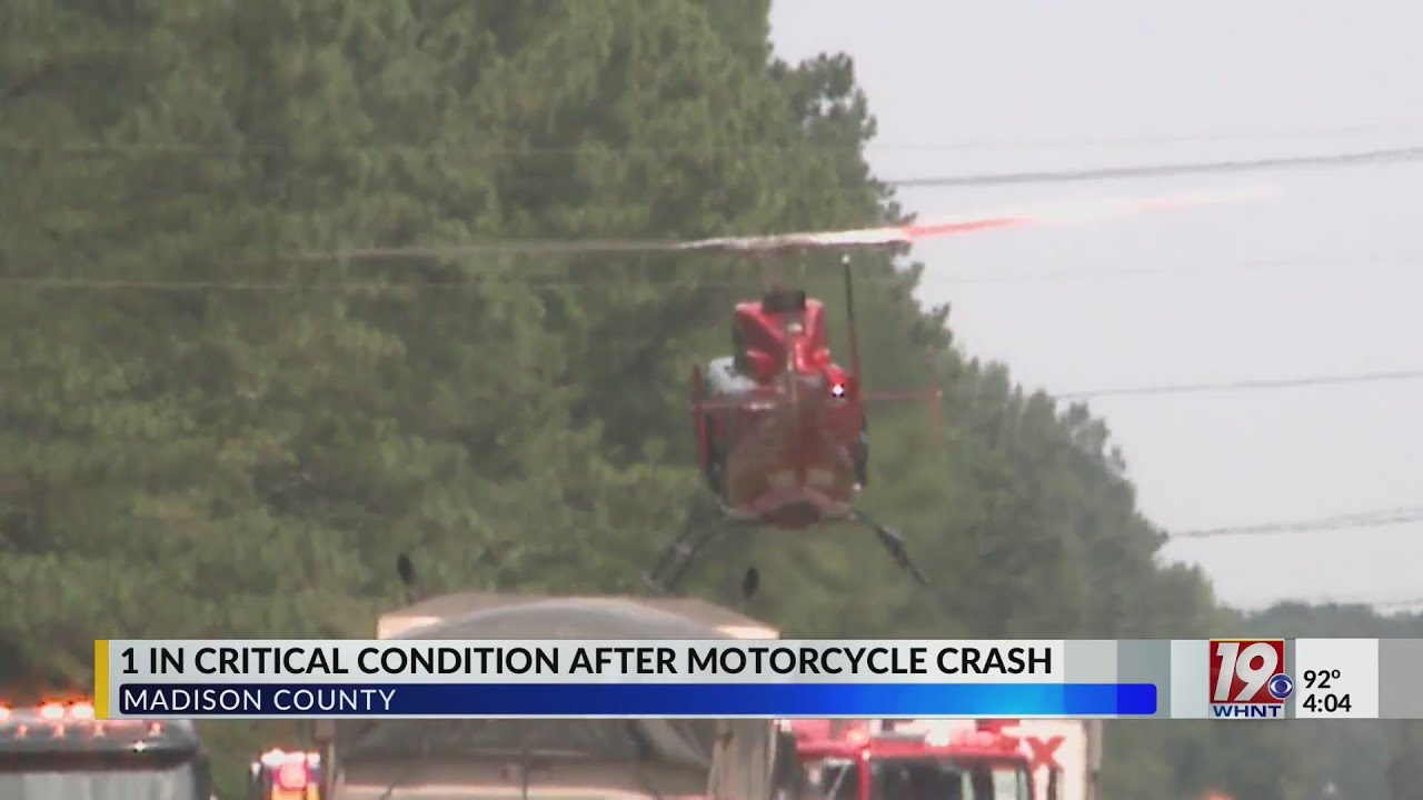 One In Critical Condition After Motorcycle Crash In Madison County ...