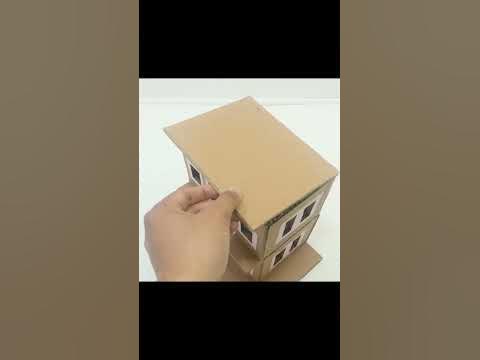 how to make cardboard building - YouTube