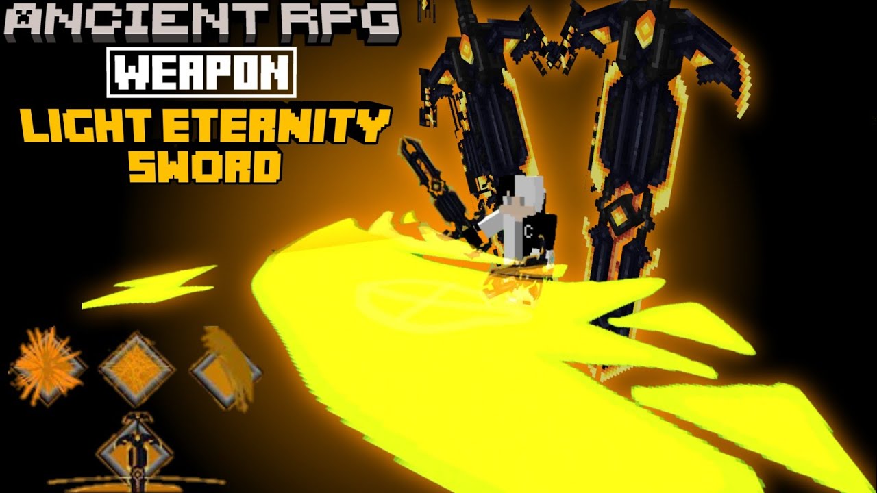 Ancient RPG Light Eternity Sword Addon For Minecraft PE/Bedrock 1.21 ...