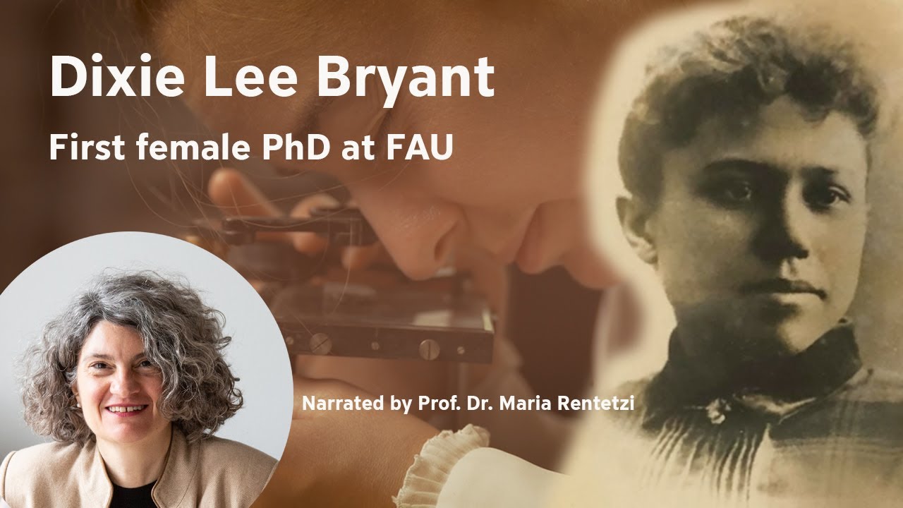 Dixie Lee Bryant - The first female PhD at the FAU [FAU Science] - YouTube