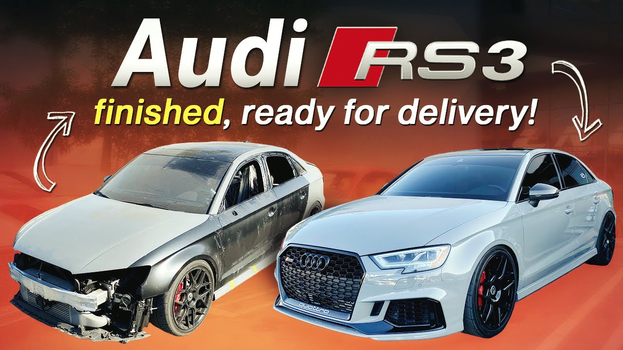 NEW PROJECT REBUILDING A DAMAGED 2019 AUDI RS3 PART 2 - YouTube