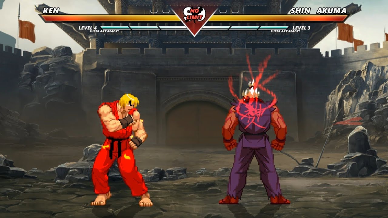 KEN vs SHIN AKUMA - The most epic fight ever made! - YouTube