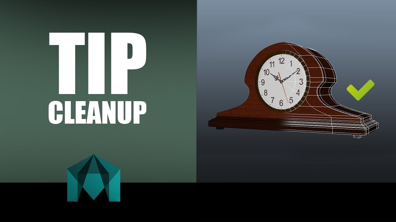 Tutorial Cleanup, Cómo Limpiar un Modelo en Maya - Tip - YouTube