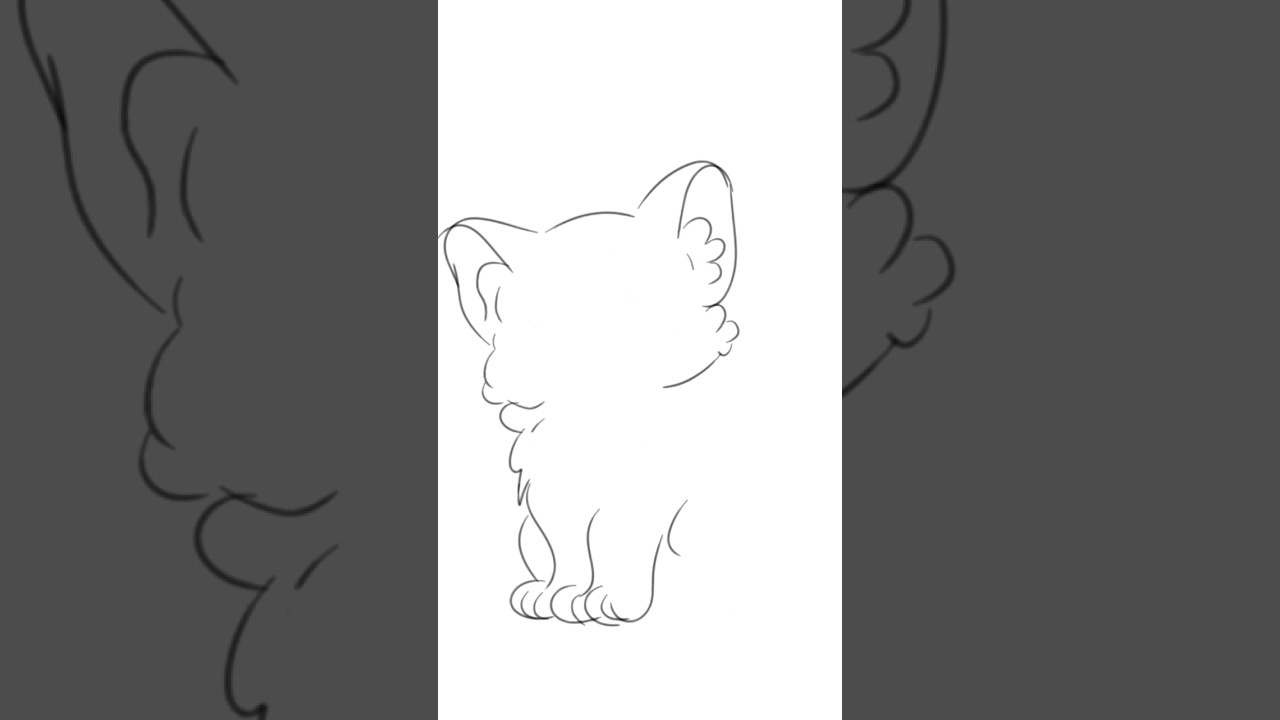 cute kitten ️ baby cat | draw cute kitten| बिल्ली - YouTube