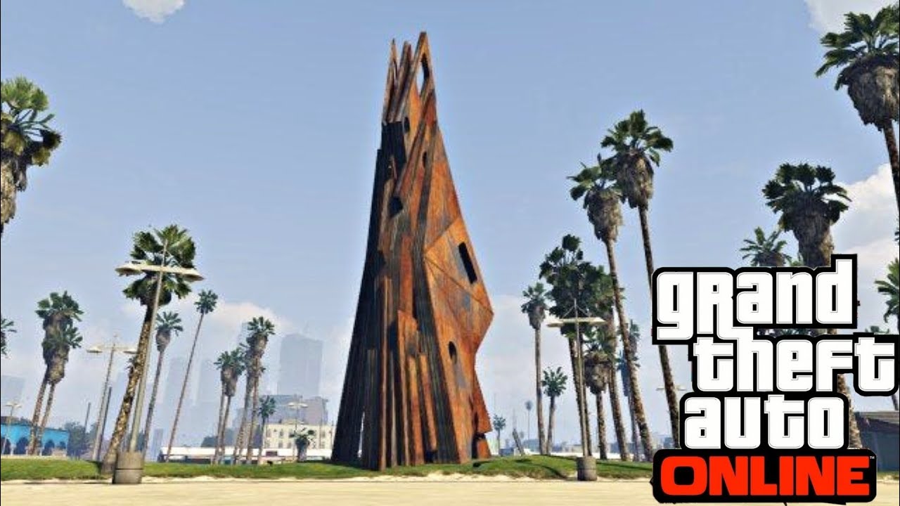 GTA 5 Online Vespucci Beach Sculpture Wall Breach | Patch 1.61 - YouTube