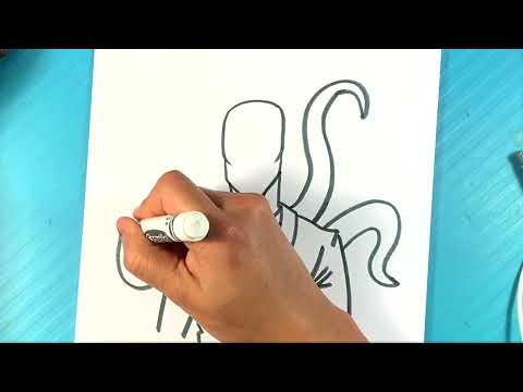 How to Draw SLENDER MAN