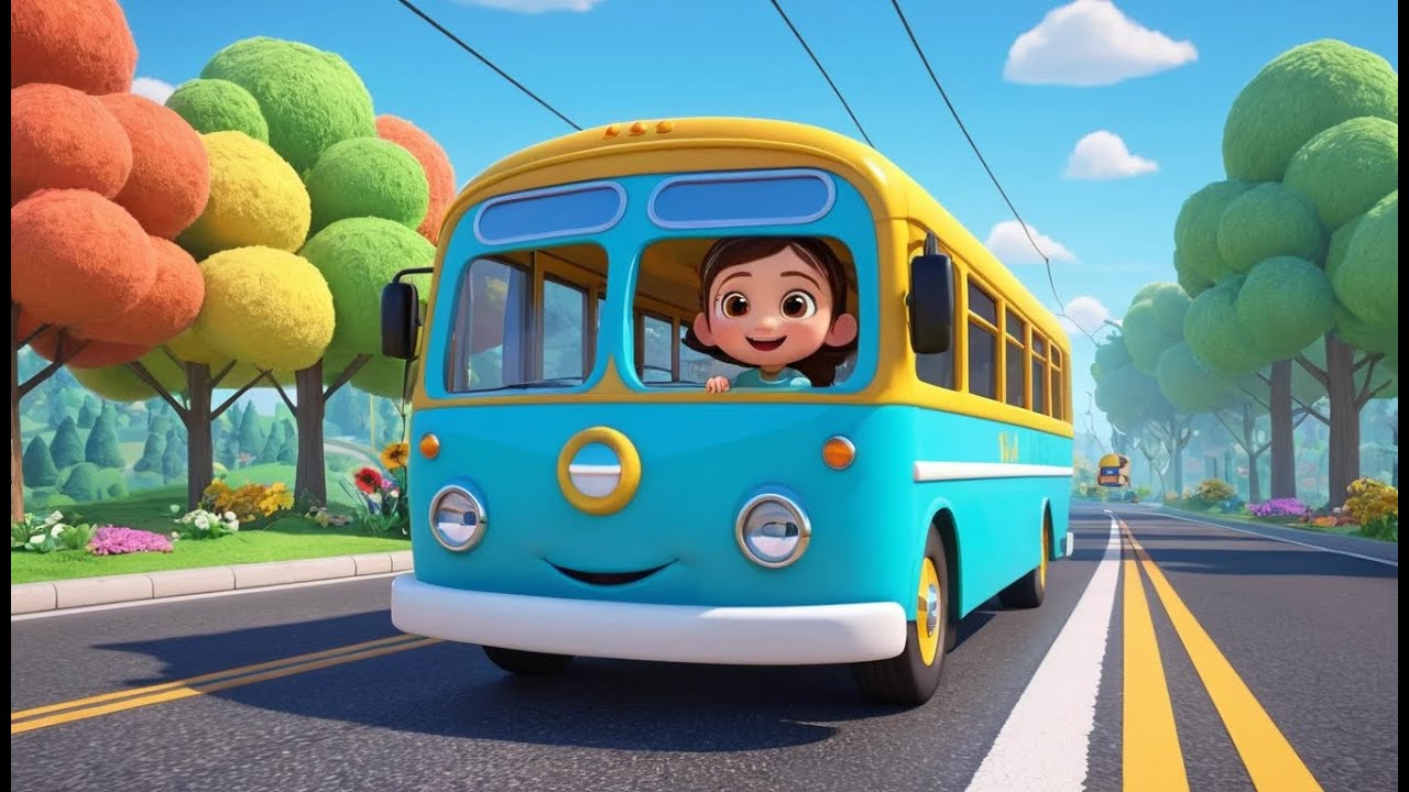 The Busy School Bus Song | Fun Back-to-School Rhyme for Kids | Learn ...