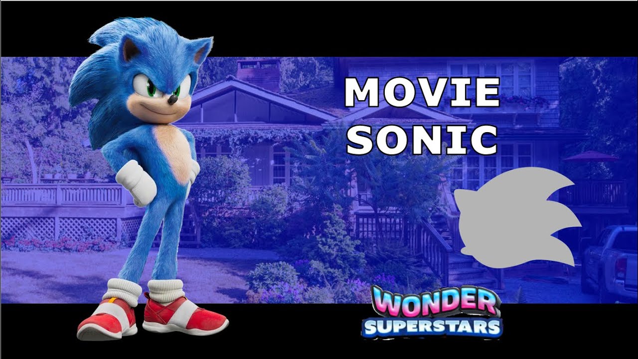 Wonder Superstars Moveset 8 Movie Sonic (Sonic The Hedgehog Films ...