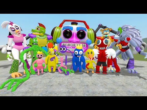 Playing As All New Update Rainbow Friends vs All Jumpscares FNAF ...