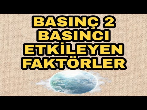 Basınç 2 ( basıncı etkileyen faktörler) İklim bilgisi    İlyas Hocam