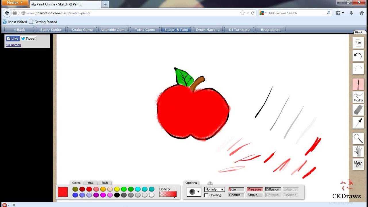Apple computer digital drawing - YouTube