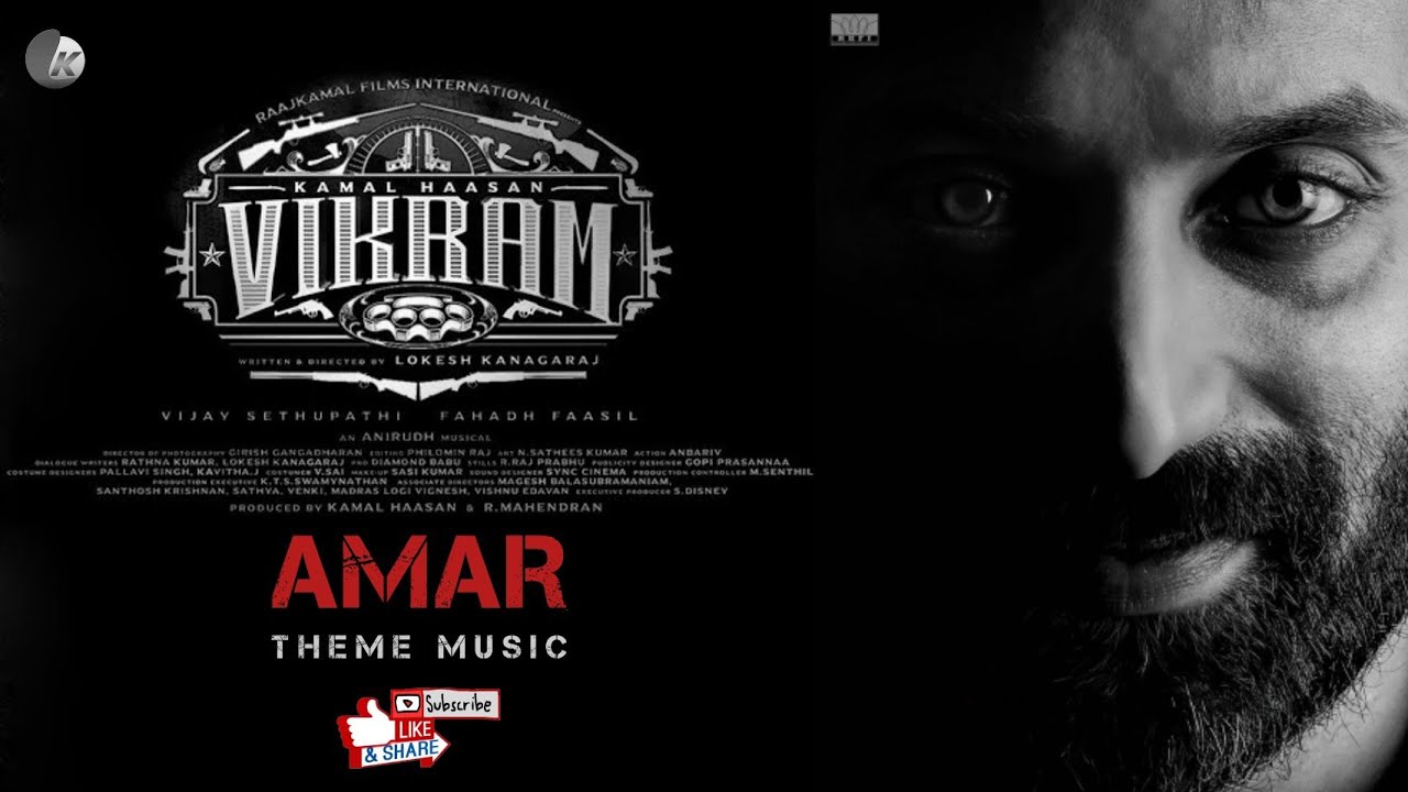 Vikram | Amar - Investigation Theme | Anirudh | Fahadh Faasil | Kamal ...