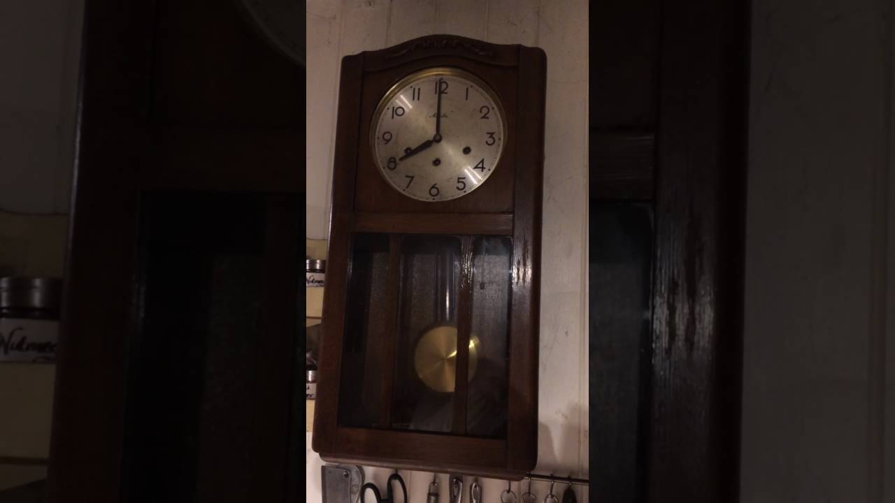 Mauthe Westminster wall clock 8 - YouTube