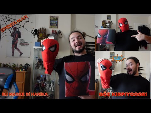 ÖZEL KUTU AÇILIMI - SPIDER-MAN GÖZ KIRPAN MASKE (TÜRKİYE'DE TEK)