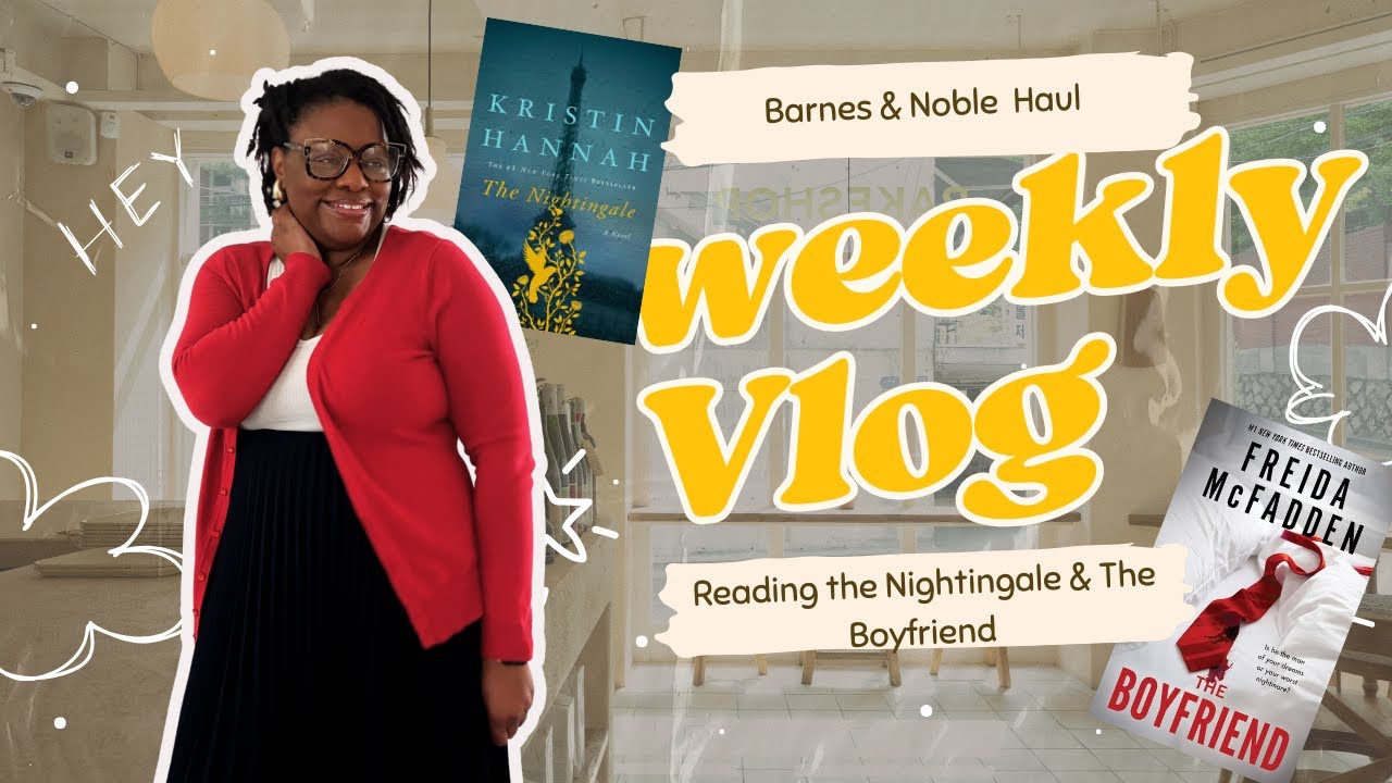 Cozy Weekly Reading Vlog: Reading at Cava, First trip to Barnes & Noble ...