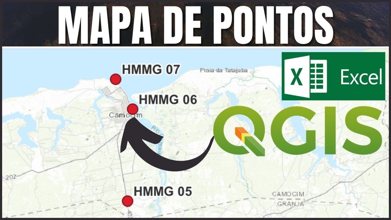 MAPA DE PONTOS NO QGIS - EXCEL (SIMPLES E RÁPIDO!) - YouTube