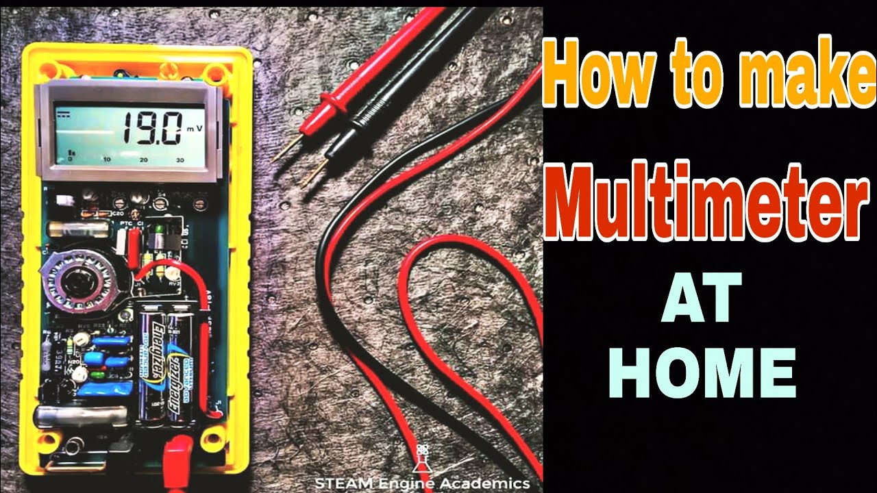 how to make homemade analog multimeter - YouTube