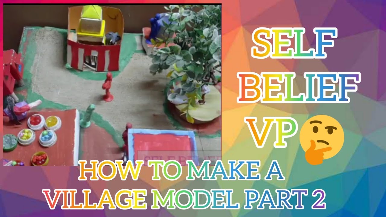 How to make village model using cardboard at home part 2 @SELFBELIEFVP ...