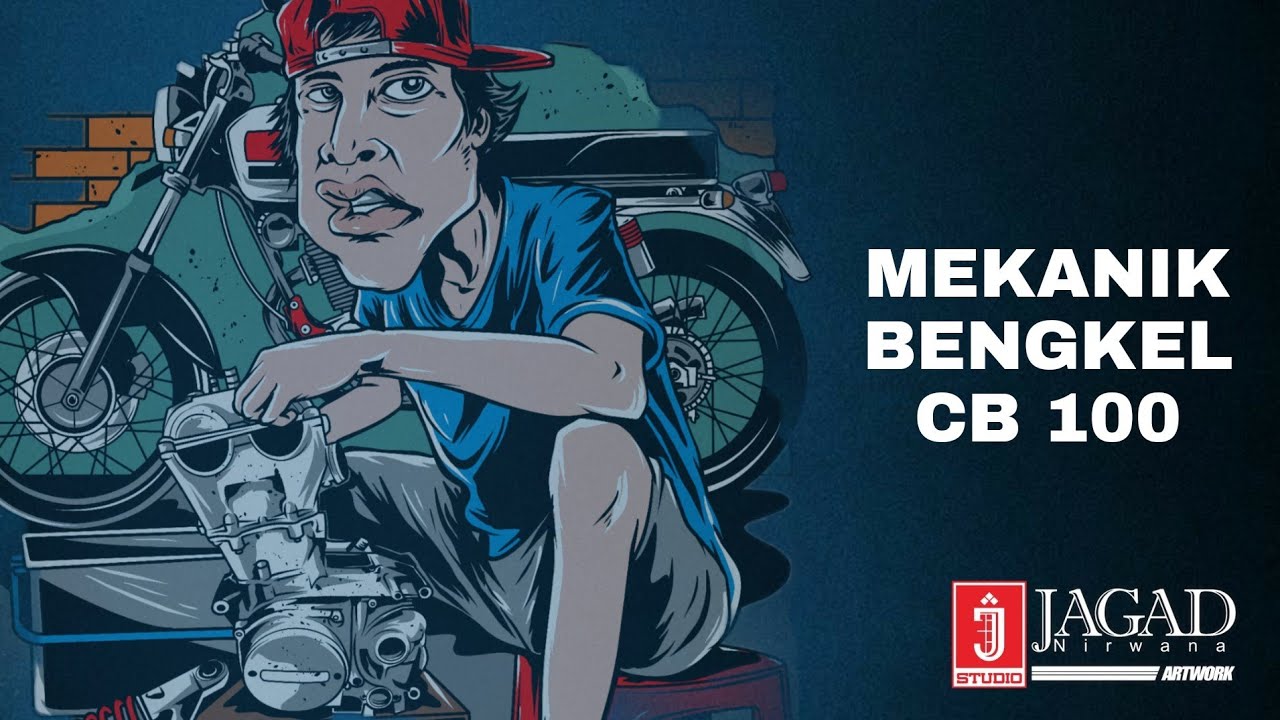 How To Design A T Shirt Mekanik Bengkel Motor Honda Cb 100 Design