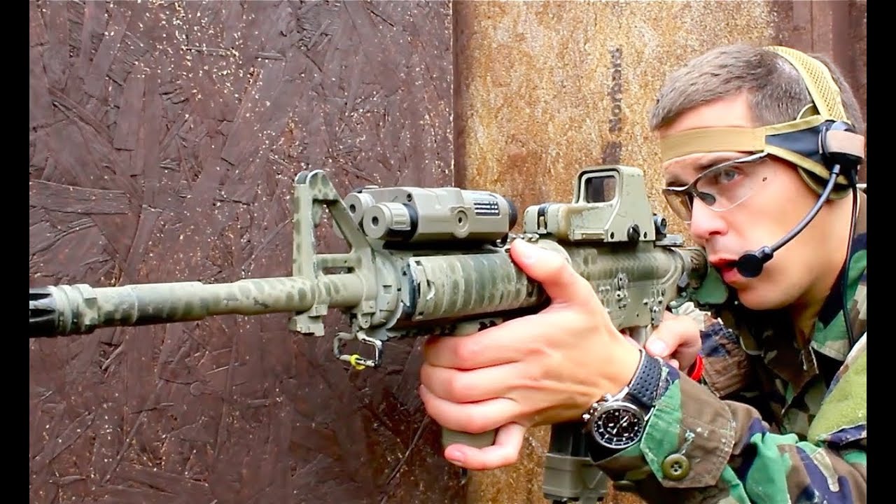 Airsoft War G&P M4, G36, L86, M14 Nomad Scotland HD - YouTube