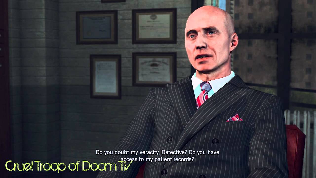 L.A. Noire: Perfect Interrogation - Dr. Stoneman - DLC [The Naked City ...