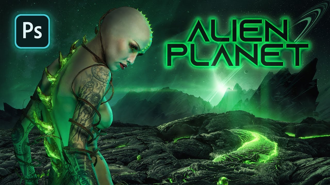 Alien Planet - Photo Manipulation, Photoshop Speed Edit - YouTube