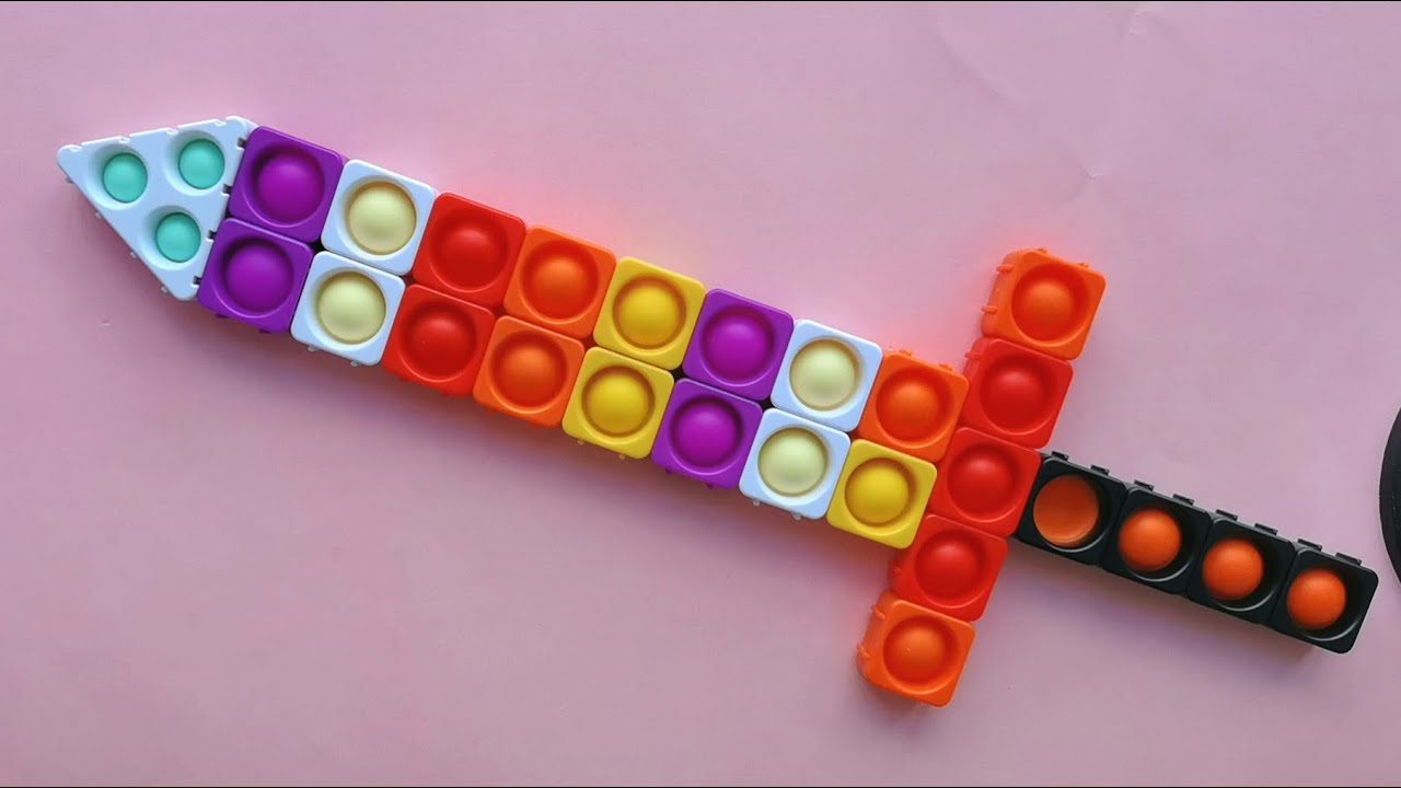 Sword Pop It Fidget Toy - Pop It Jigsaw Puzzles #01 - YouTube
