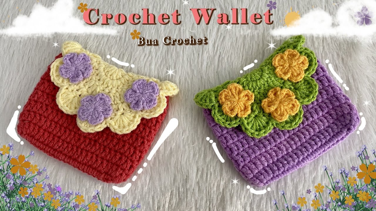 CROCHET WALLET 🌺 Easy DIY crochet card holder - Step by step - YouTube