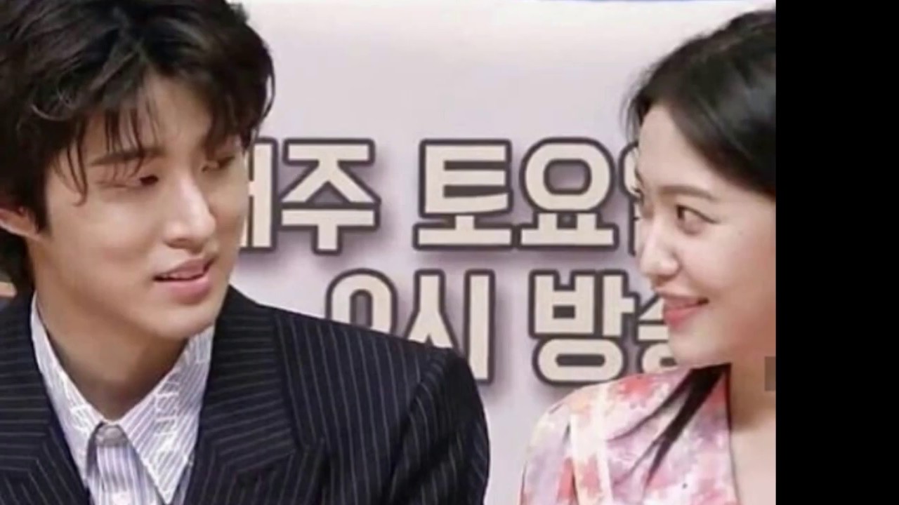 Hanbin and Yeri Moment at Law Of The Jugle Press Conference - YouTube