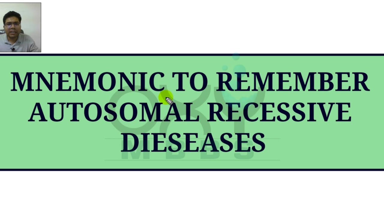 Mnemonic to Remember Examples of Autosomal Recessive Disorders - YouTube