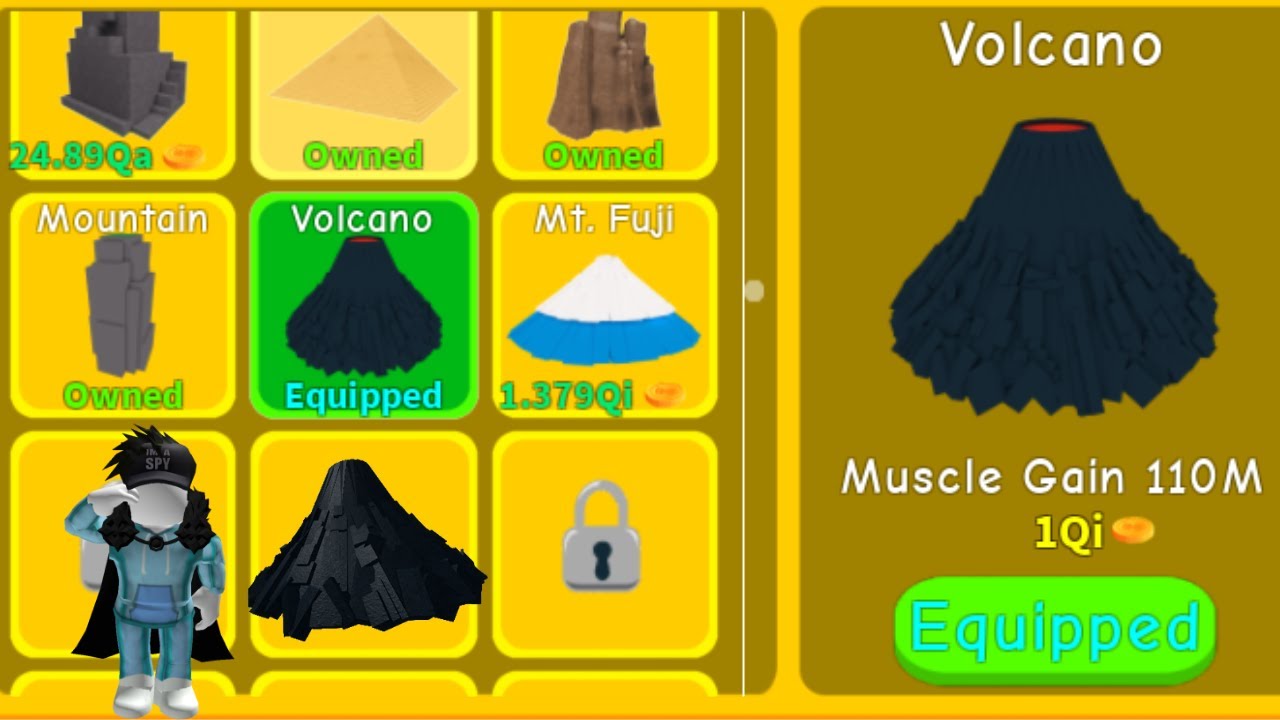 Getting Volcano in [Roblox 💪Lifting simulator] - YouTube