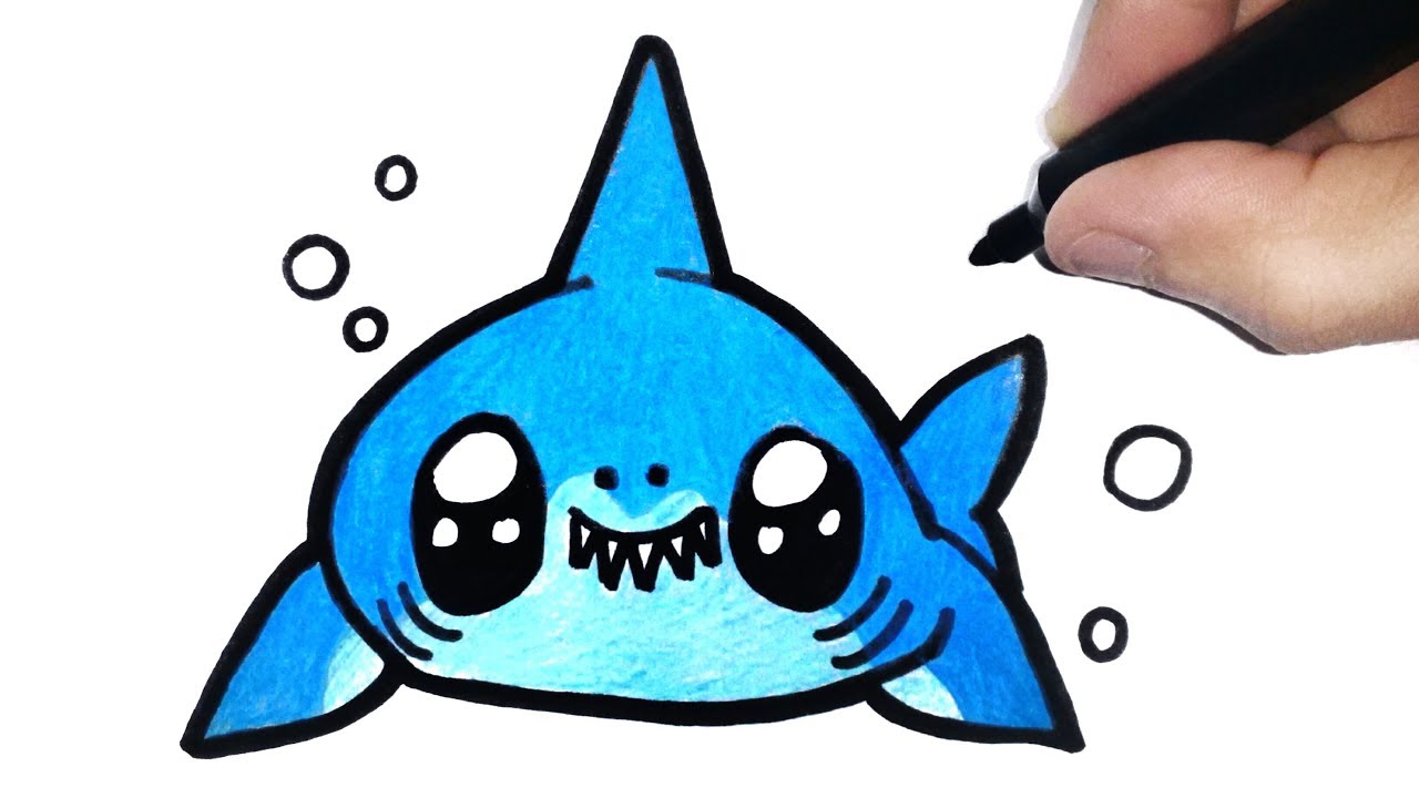 HOW TO DRAW A SHARK tumblr - YouTube