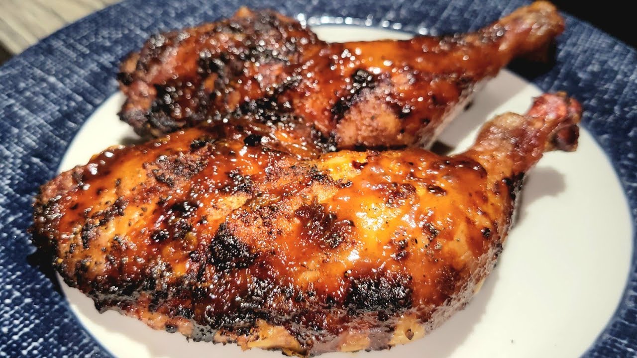 Simple Grilled BBQ Chicken on my kettle grill - Backyard BBQ Chicken ...