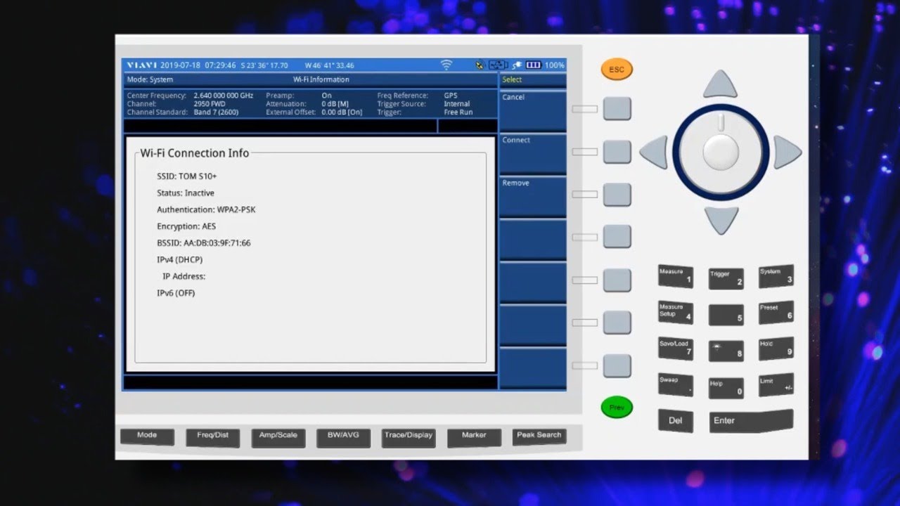 VIAVI JD785B BSA: Conectando o InterferenceAdvisor via Wifi. - YouTube