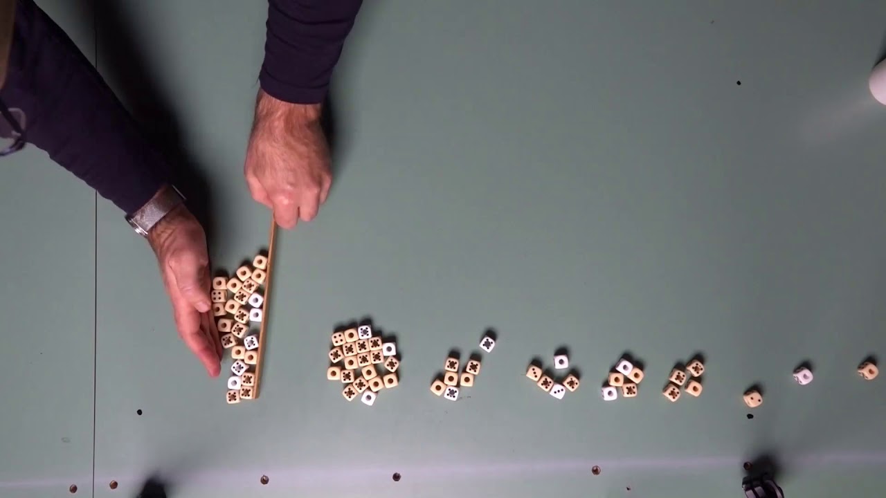 Dice model of nuclear decay - YouTube
